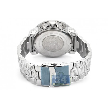 Mens Diamond Pave Silver Watch Joe Rodeo Junior RJJU50 25.50 ct