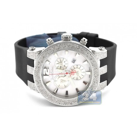 Mens Diamond Watch Joe Rodeo Broadway JRBR8 5.00 ct White Dial