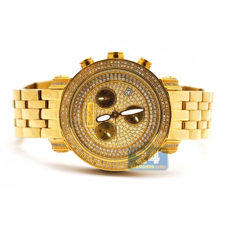 Mens Diamond Watch JCL65 Joe Rodeo Classic 3.50 ct Yellow