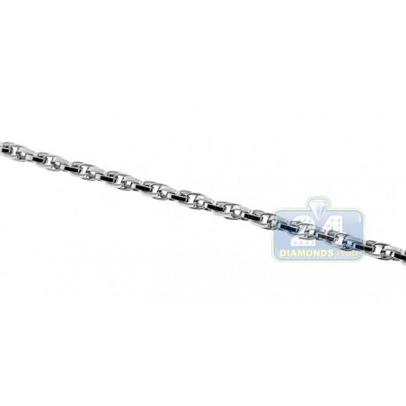 Stainless Steel Mens Twisted Link Chain 28 Inches