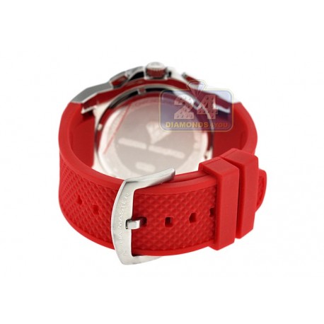 Aqua Master Spider Red Rubber Mens Steel Watch