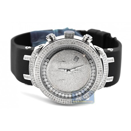 Mens Diamond Watch Joe Rodeo Master JJMS21(W) 2.20 ct Silver