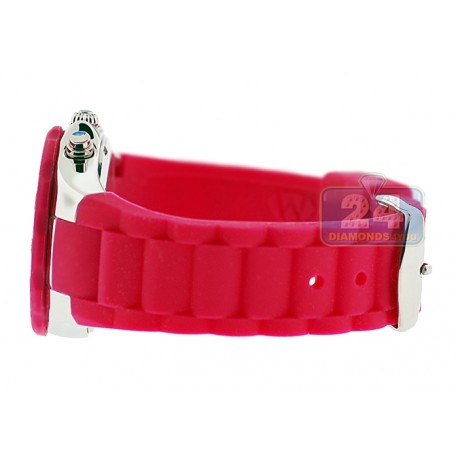 Aqua Master Jelly 0.24 ct Diamond Red Rubber Womens Watch