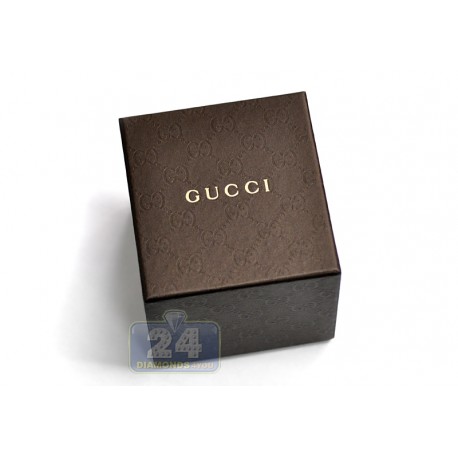 Gucci Twirl Large Rose Gold Leather Womens Watch YA112438