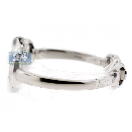 Gucci Horsebit Bangle Bracelet Womens Diamond Watch YA139504