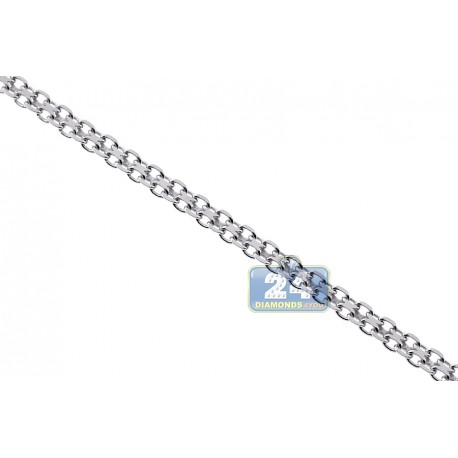 925 Sterling Silver Mens Bismark Chain 4 mm 16 18 20 22 26 inch