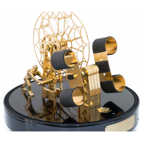 Double Automatic Watch Winder Kunstwinder Ferris Wheel Gold