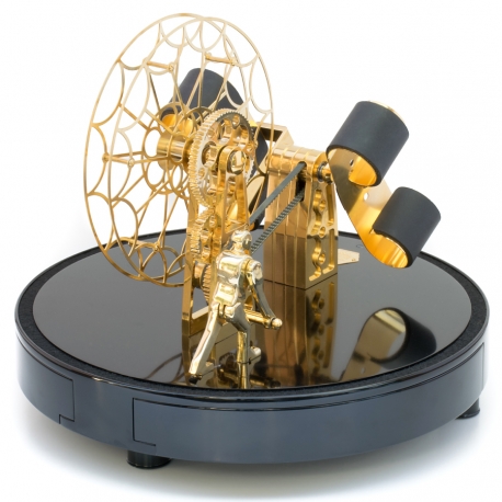 Double Automatic Watch Winder Kunstwinder Ferris Wheel Gold